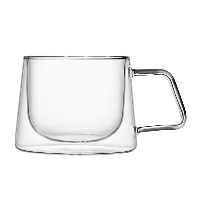 Brayden Studio® Latte Barista Double Wall Insulated Coffee Mug, 380 ml 4 Piece Set,Tea,Latte ...